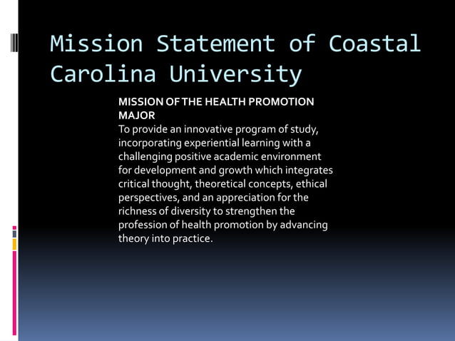 Health Promotion Major | PPTX | Education