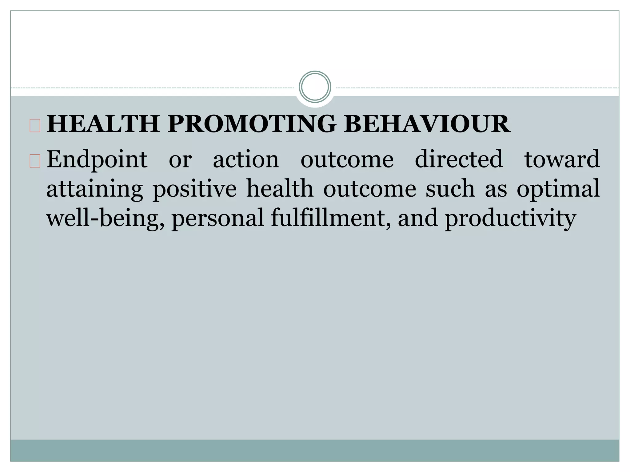 Health promotion model | PPTX