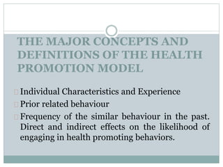 Health promotion model | PPTX