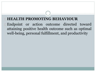 Health promotion model | PPTX