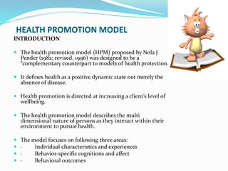 Health promotion model | PPTX | Medical Health