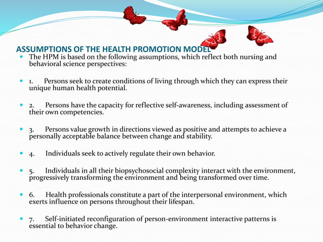 Health promotion model | PPTX | Medical Health