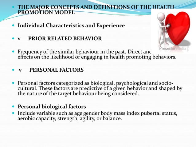 Health promotion model | PPTX | Medical Health
