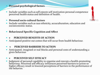 Health promotion model | PPTX