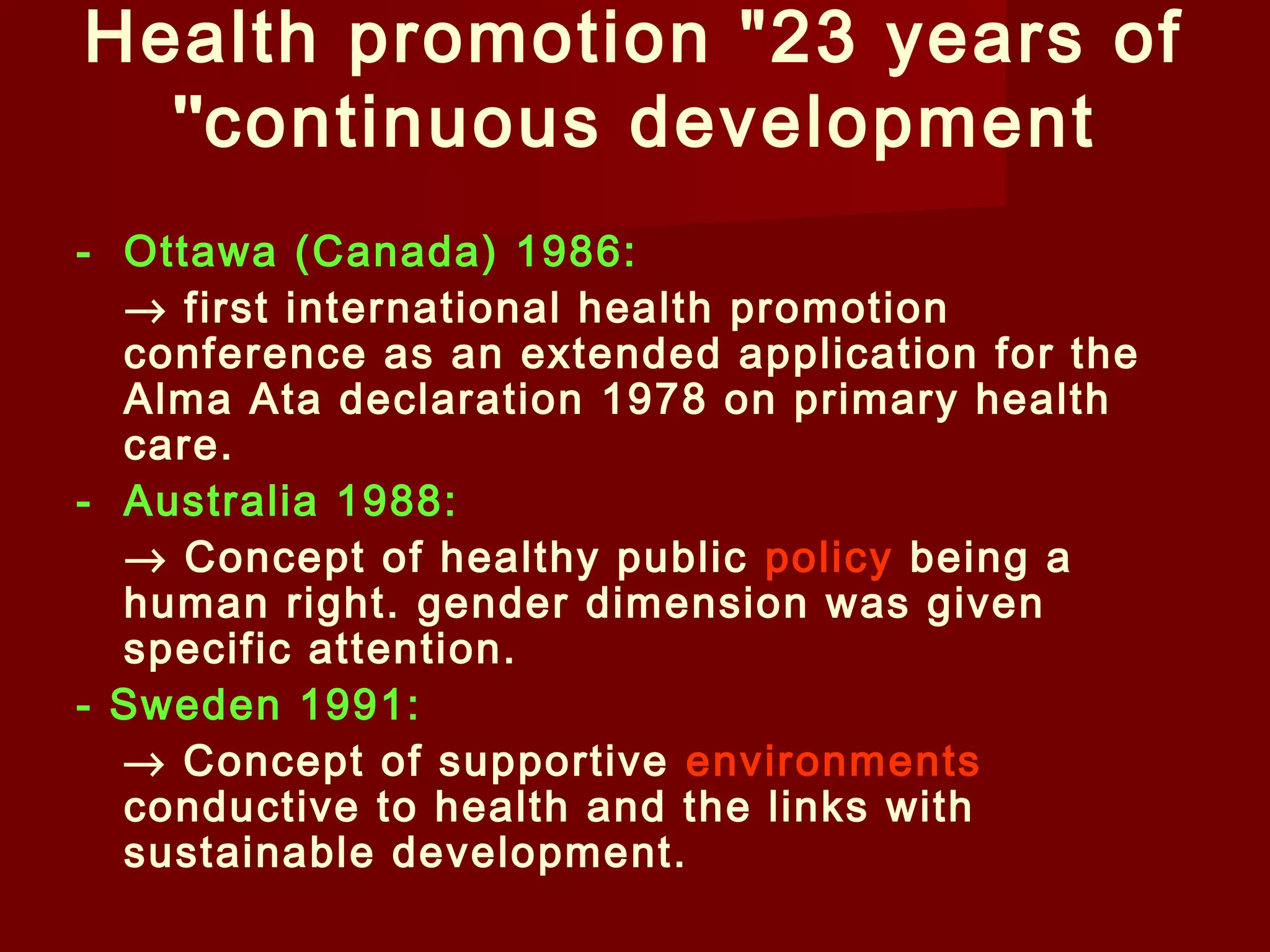 Health promotion | PPT