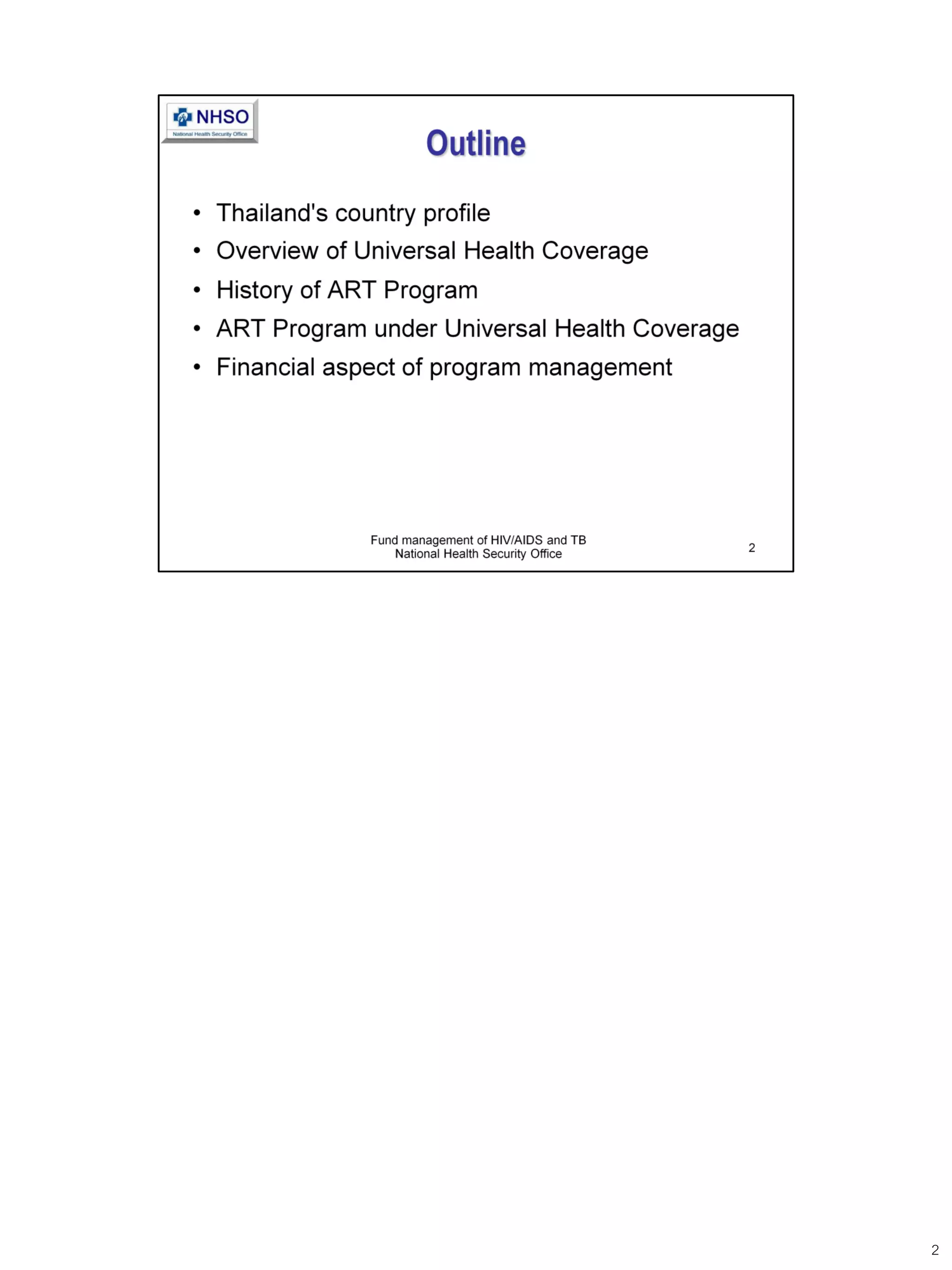 National AIDS Program under UHC | PDF