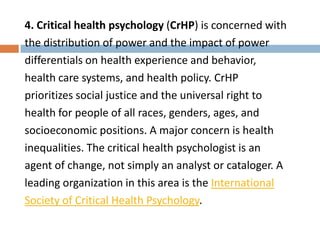 Health psych | PPTX
