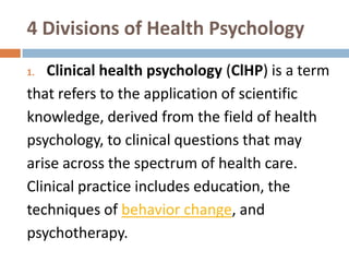 Health psych | PPT
