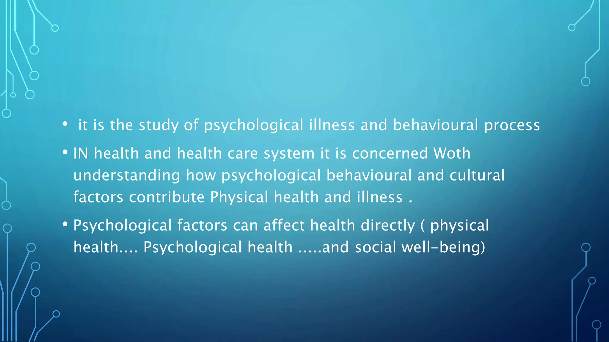Health psychology | PPTX