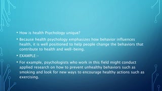 Health psychology | PPTX
