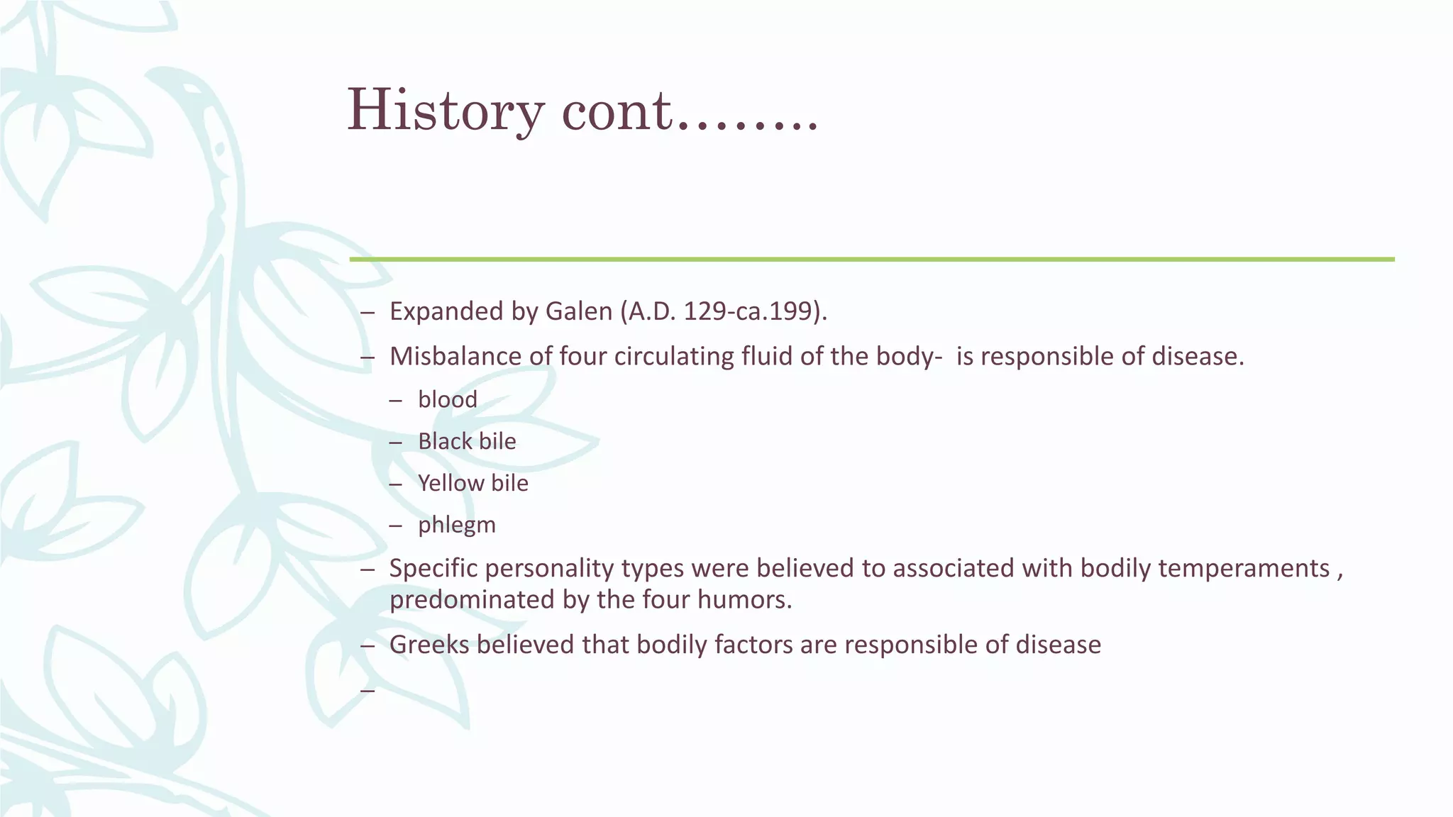 Historical Background of health psychology | PPTX