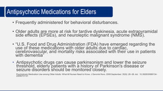 Geriatric Pharmacotherapy - Health Psychopharmacology for Therapists | PPT