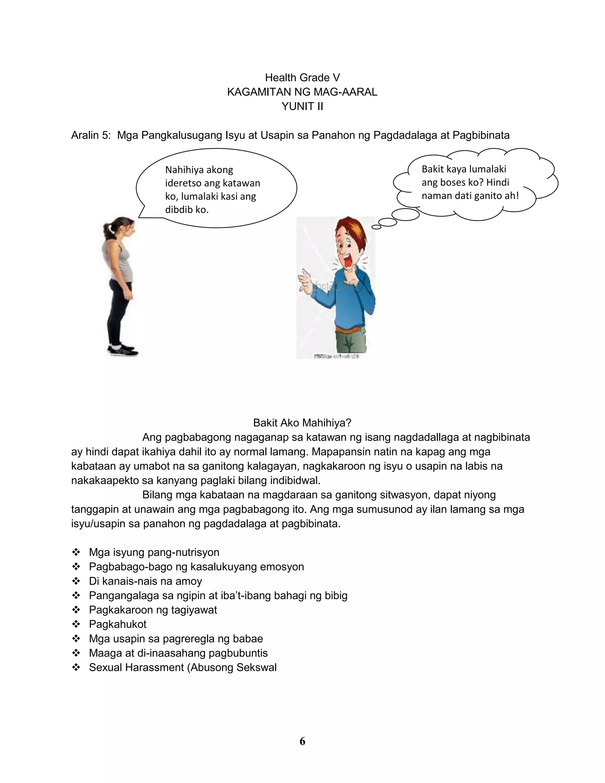 K TO 12 GRADE 5 LEARNER’S MATERIAL IN HEALTH (Q1-Q4) | PDF