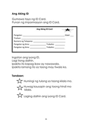 K TO 12 GRADE 1 LEARNING MATERIAL IN HEALTH (Q3-Q4) | PDF
