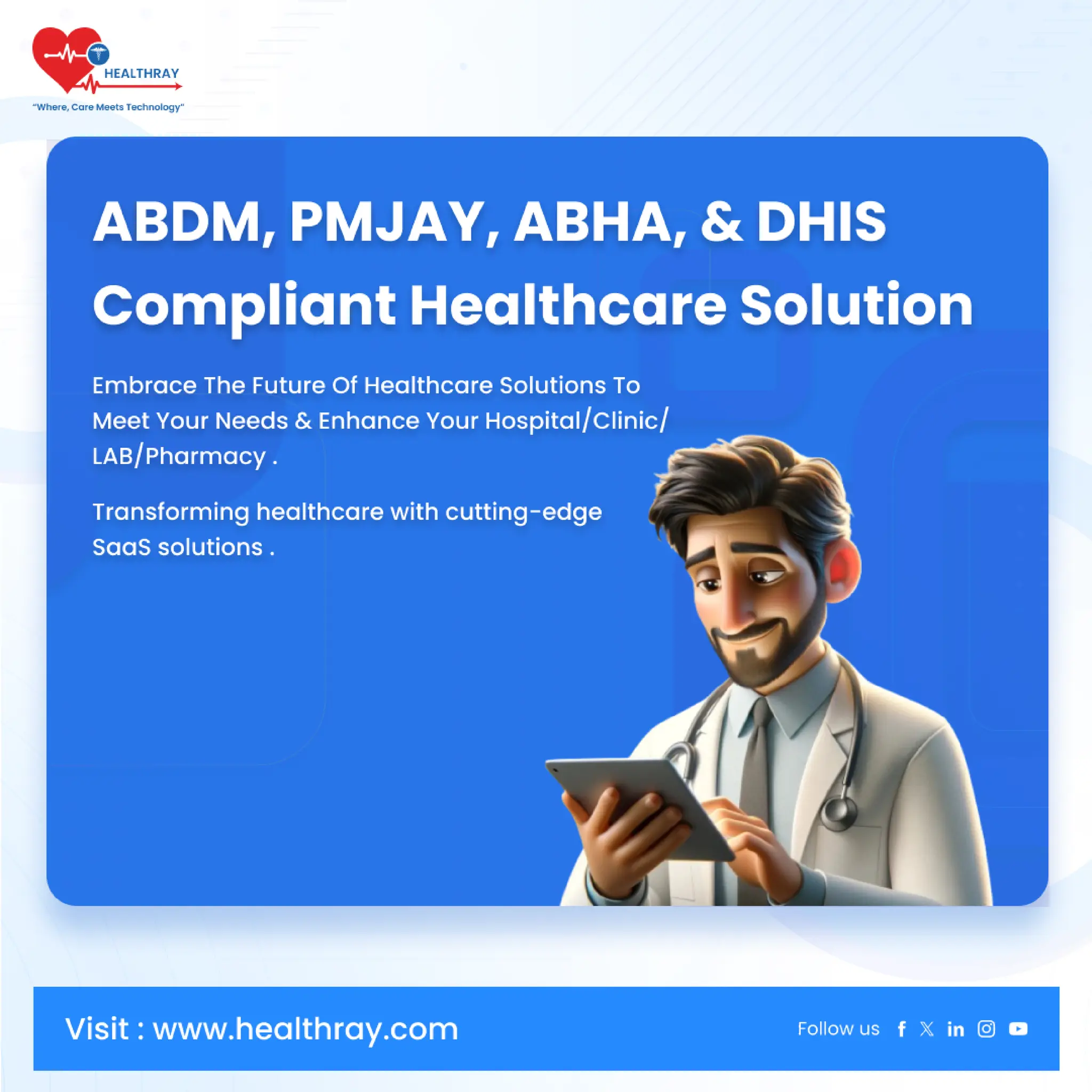 Healthray - ABDM, PMJAY, ABHA, and DHIS Compliant Healthcare Products.pdf