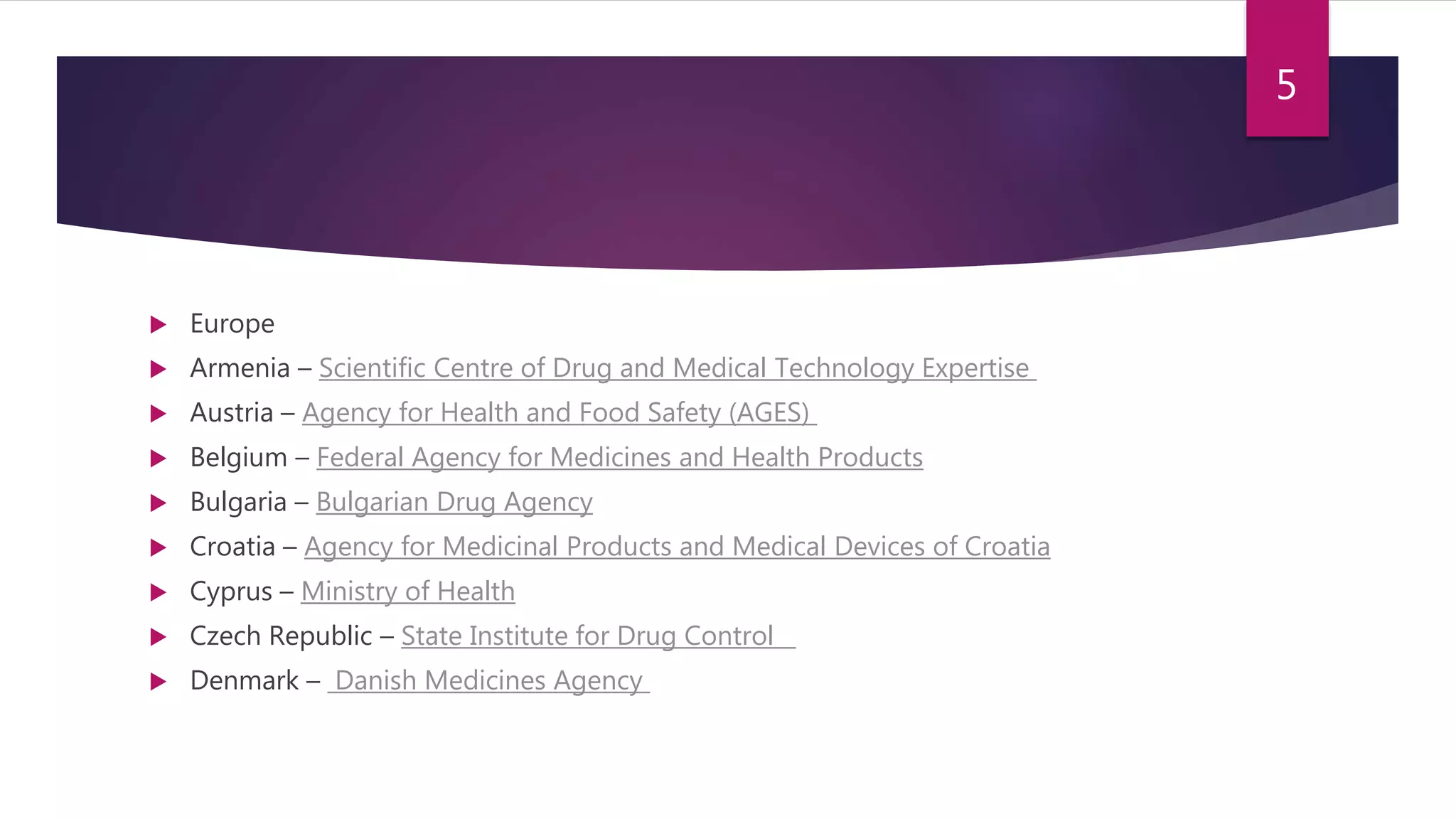 Health regulatory bodies | PPTX