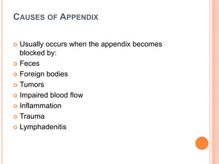 Health related articles Appendix | PPT