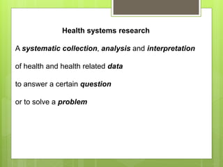 Health research | PPTX