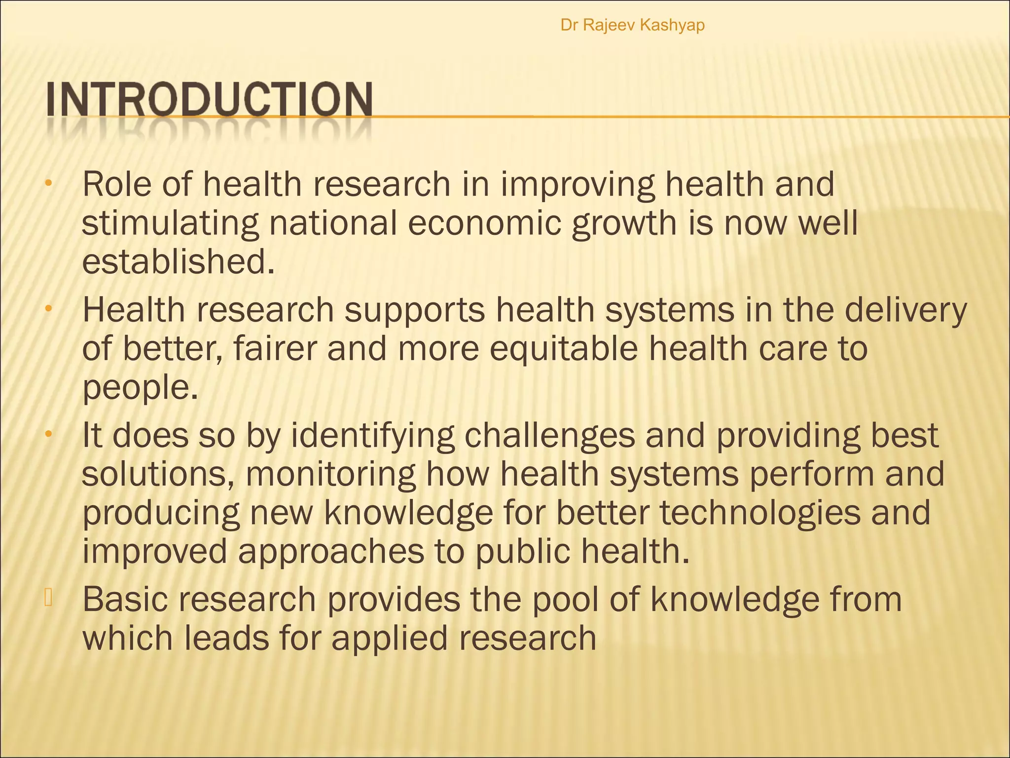 Health research methodology | PPT