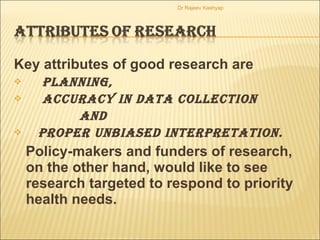 Health research methodology | PPT