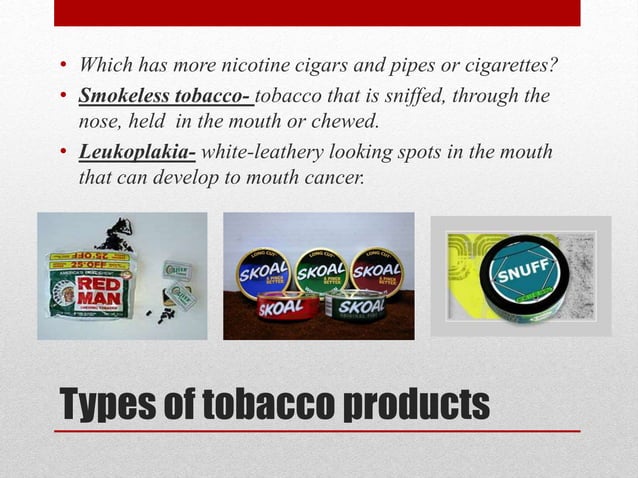 Health risks of tobacco lesson 1 textbook | PPTX | Illegal Drugs ...