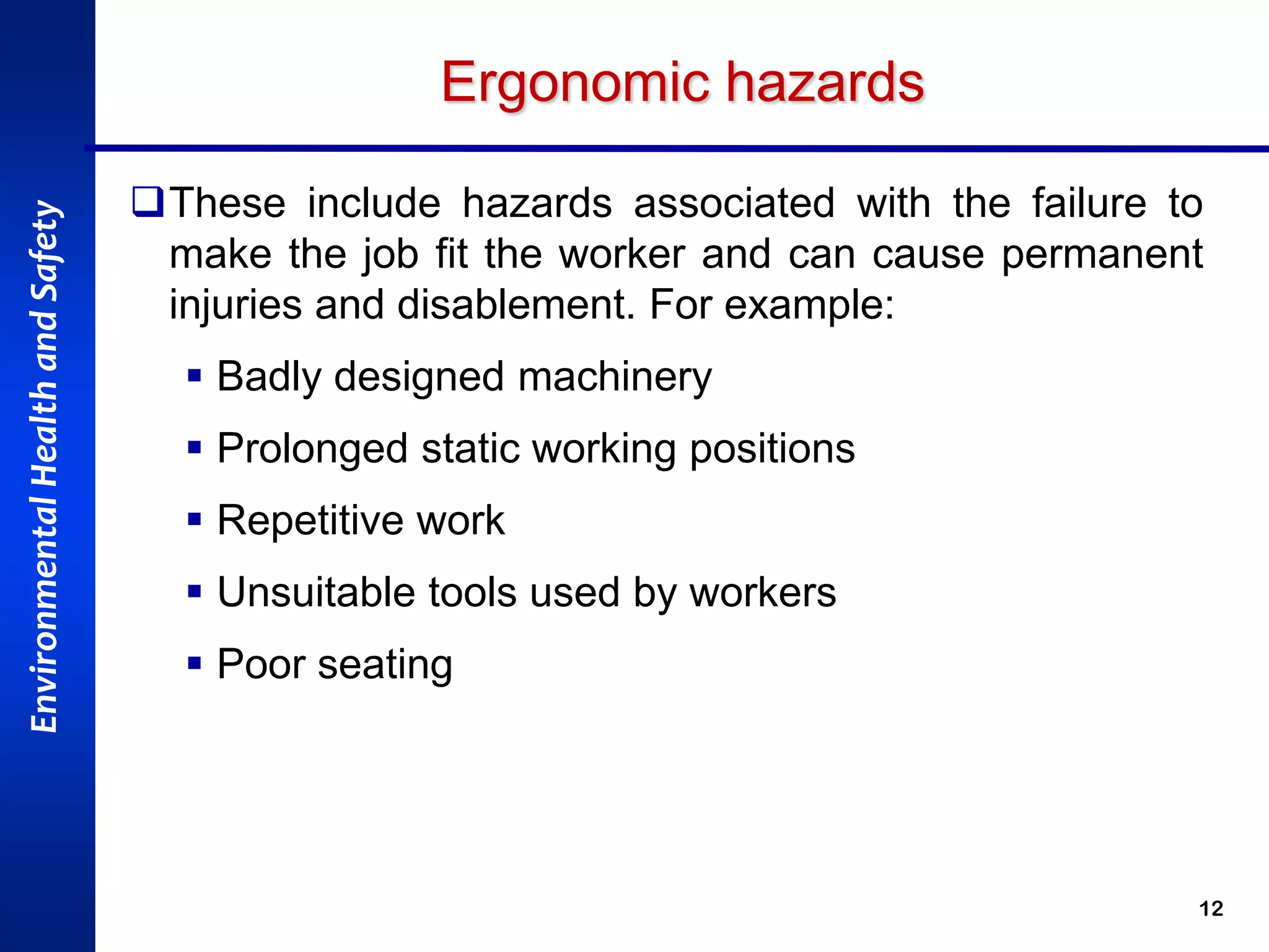 Health, safety and environmental hazards in Agriculture Sector | PDF
