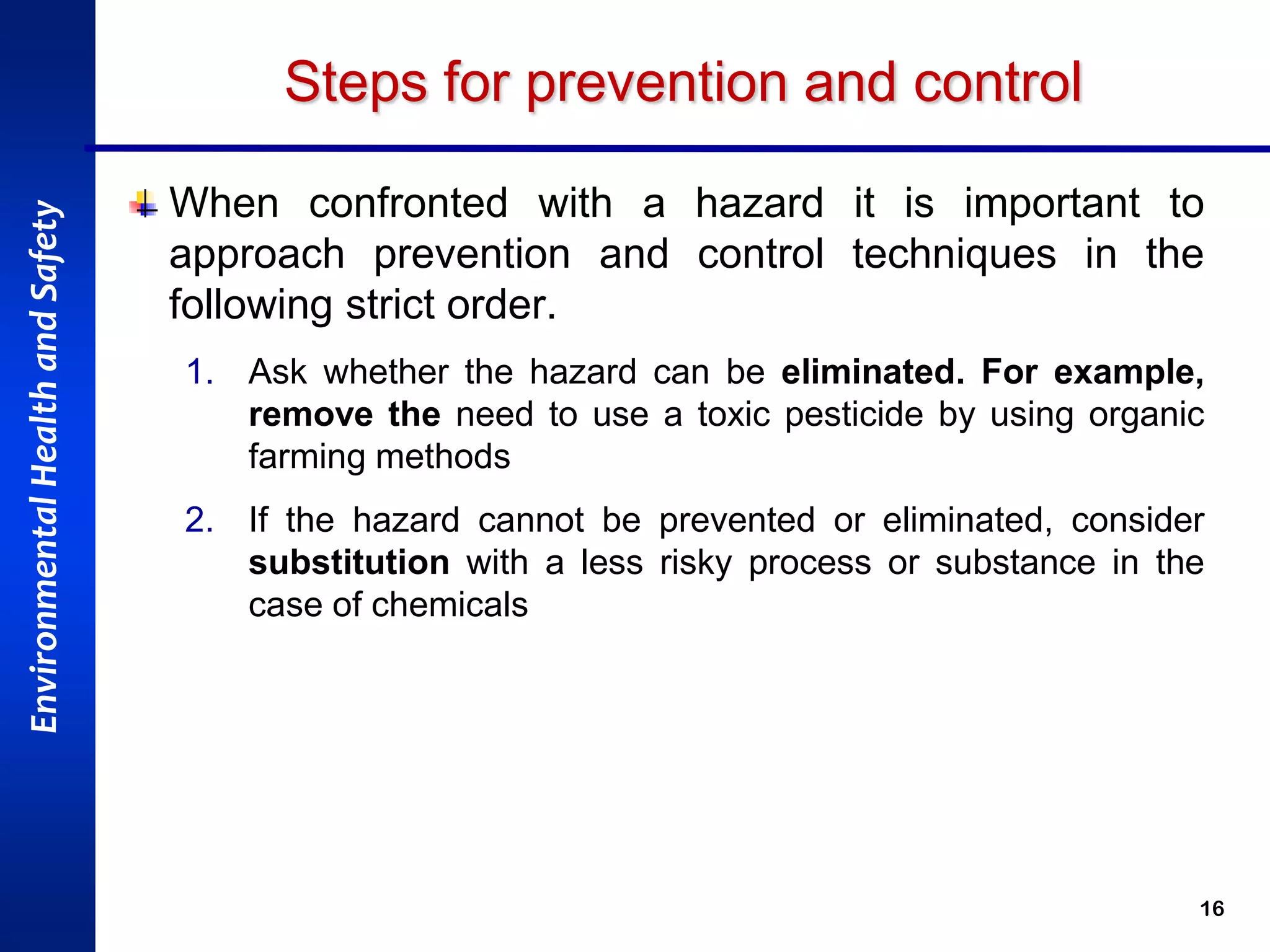 Health, safety and environmental hazards in Agriculture Sector | PDF