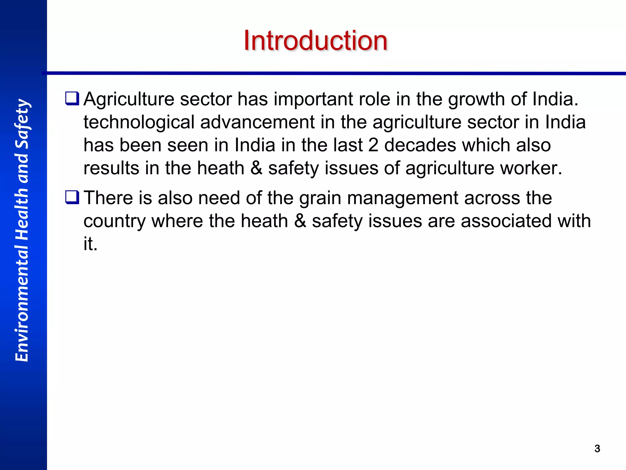 Health, safety and environmental hazards in Agriculture Sector | PDF