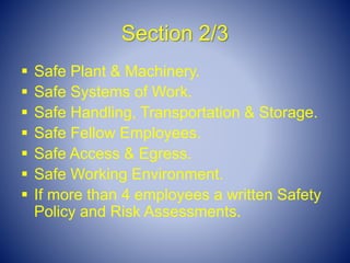 Health & safety awareness course | PPTX