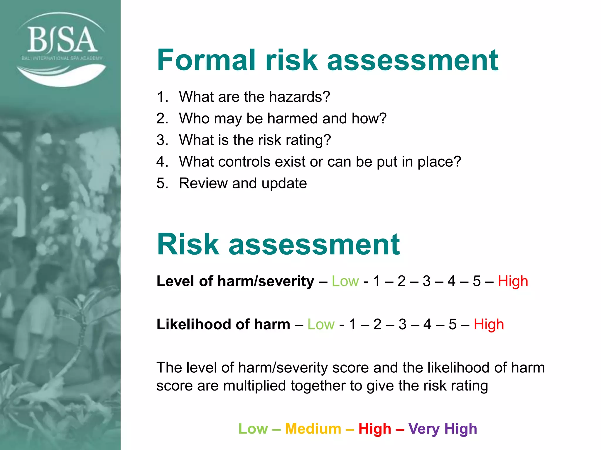 Health & Safety in a Spa and Salon | PPTX