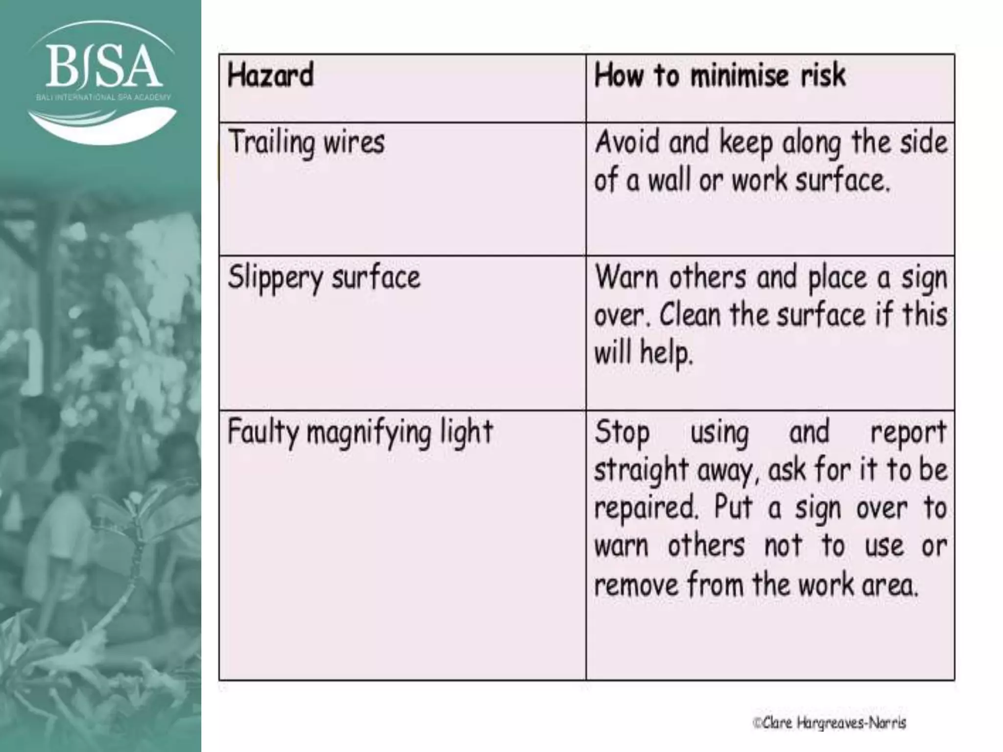 Health & Safety in a Spa and Salon | PPTX