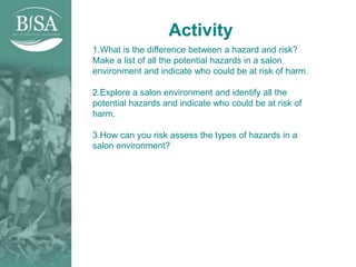 Health & Safety in a Spa and Salon | PPTX