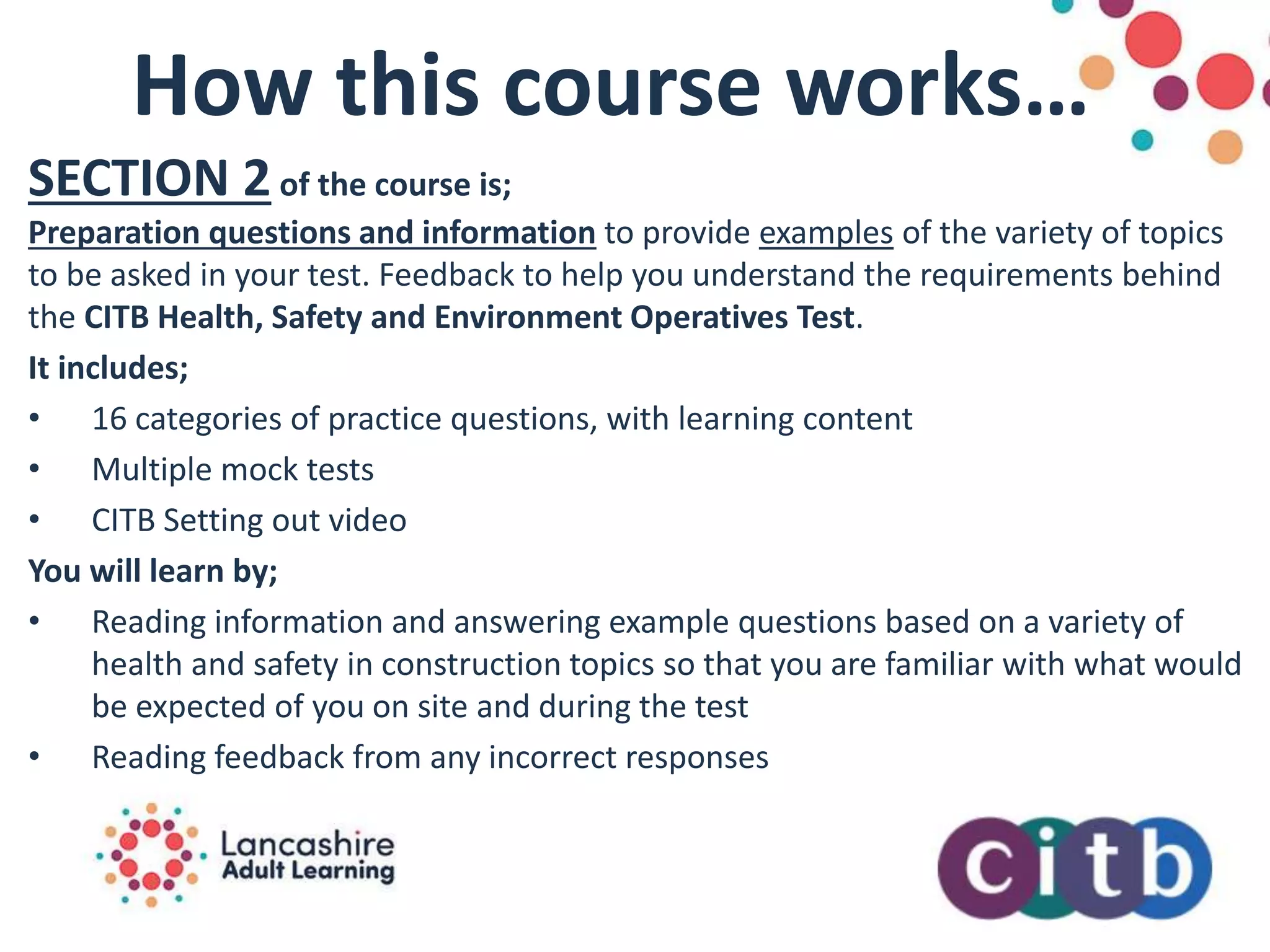 Health & Safety in Construction - Induction online | PPTX