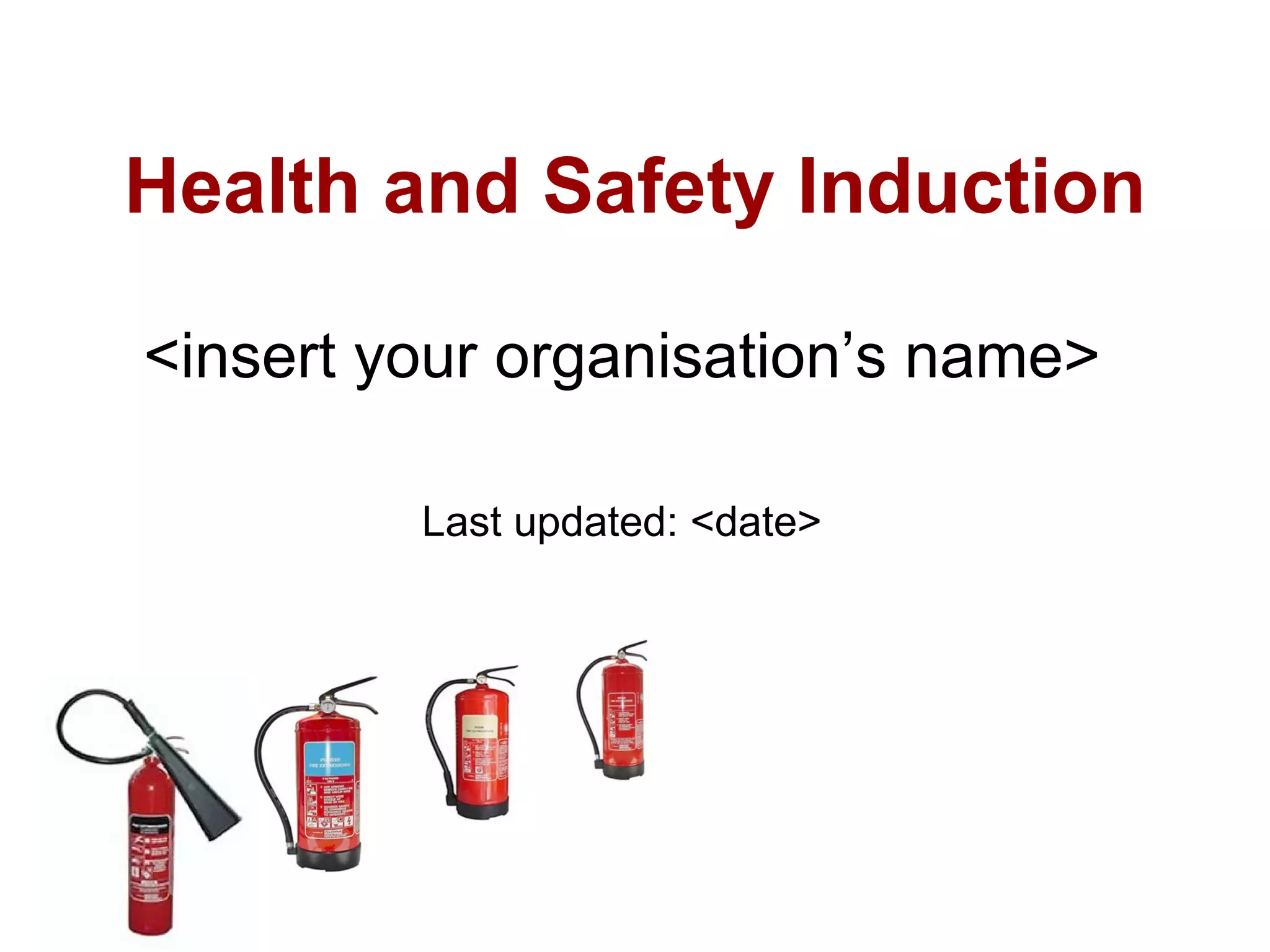 Health safety induction_overview | PPT