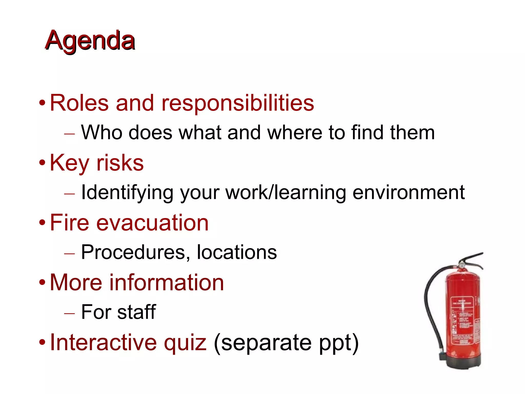 Health safety induction_overview | PPT
