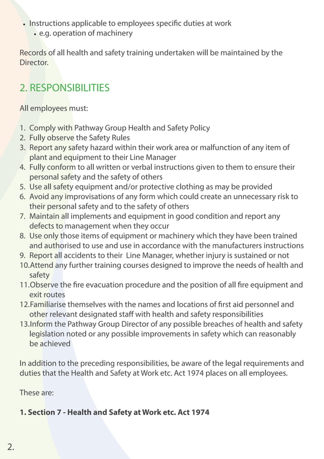 Health & Safety Induction Training | PDF