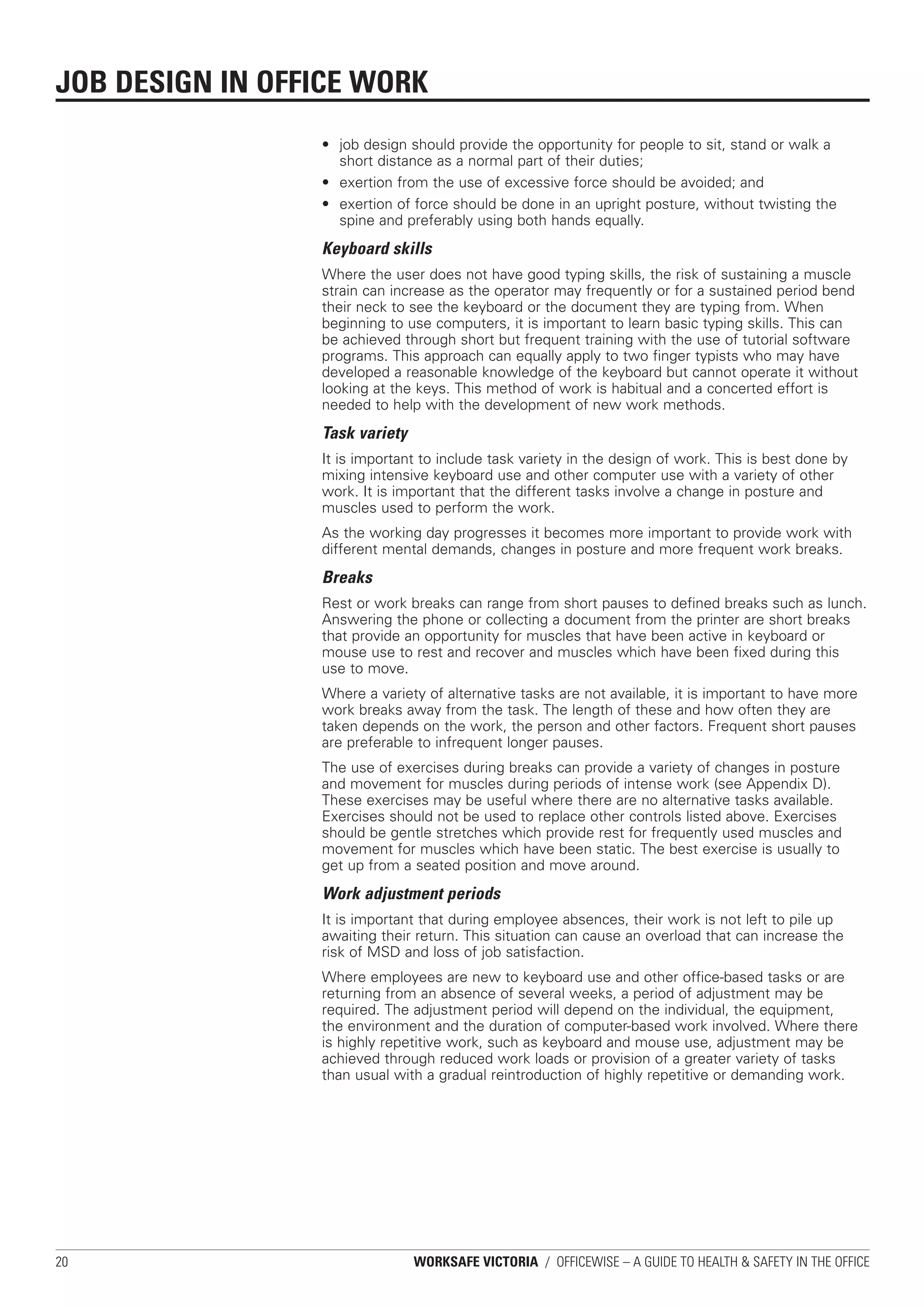 Officewise - A guide to health and safety in the office - WorkSafe ...