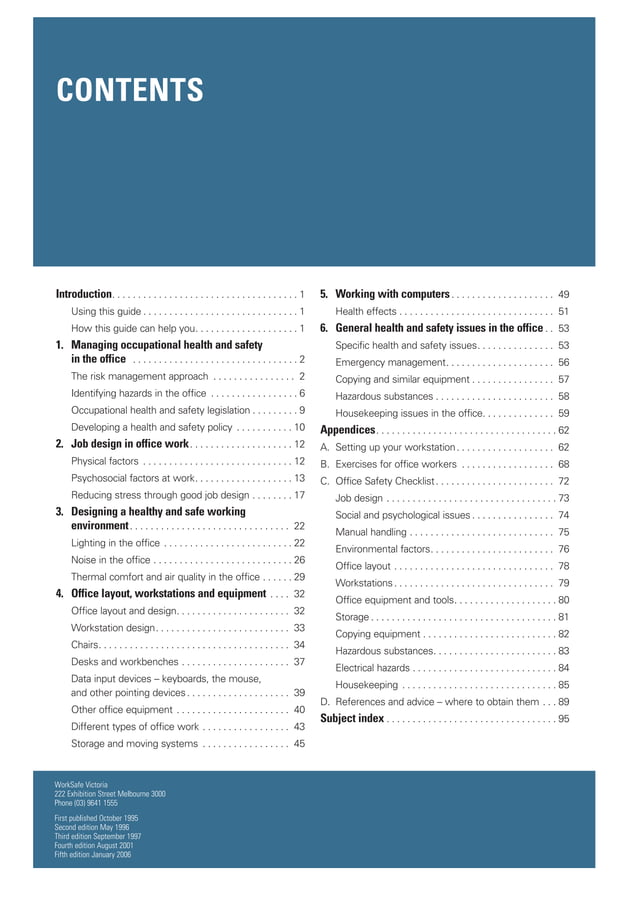 Officewise - A guide to health and safety in the office - WorkSafe ...