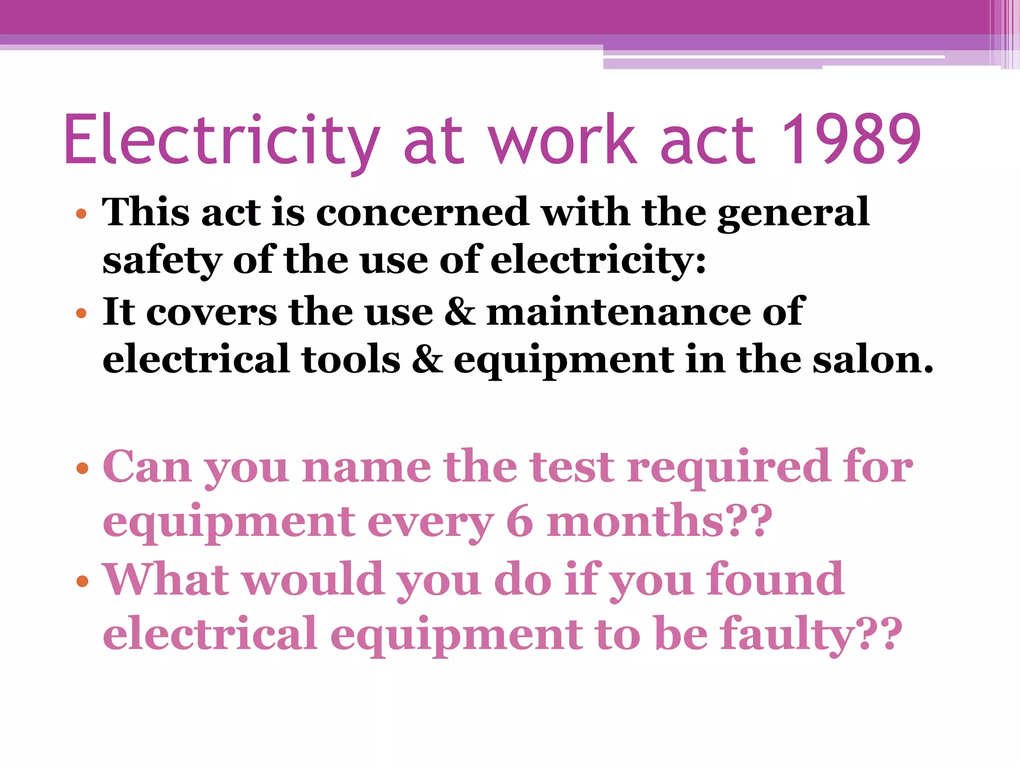 Health & safety power point recap | PPTX