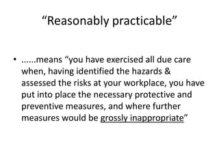 Health & safety training | PPTX