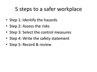 Health & safety training | PPTX