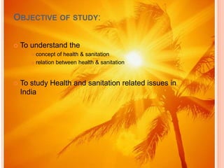 Health & sanitation | PPTX