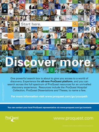 ProQuest Health Sciences Brochure | PDF