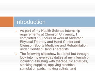 Health Science Internship | PPTX