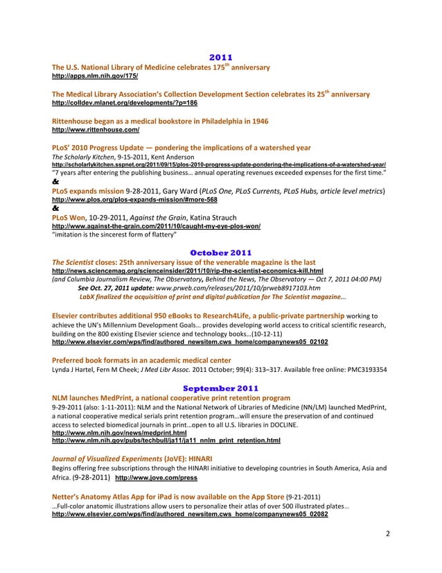 Health Sciences Annual Lively Lunch, handouts by Ramune Kubilius ...