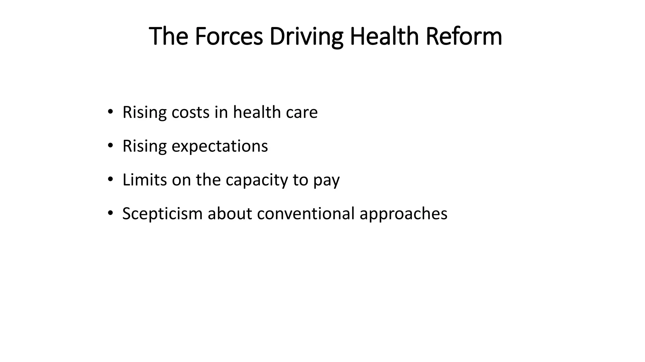 Health sector reforms | PPTX