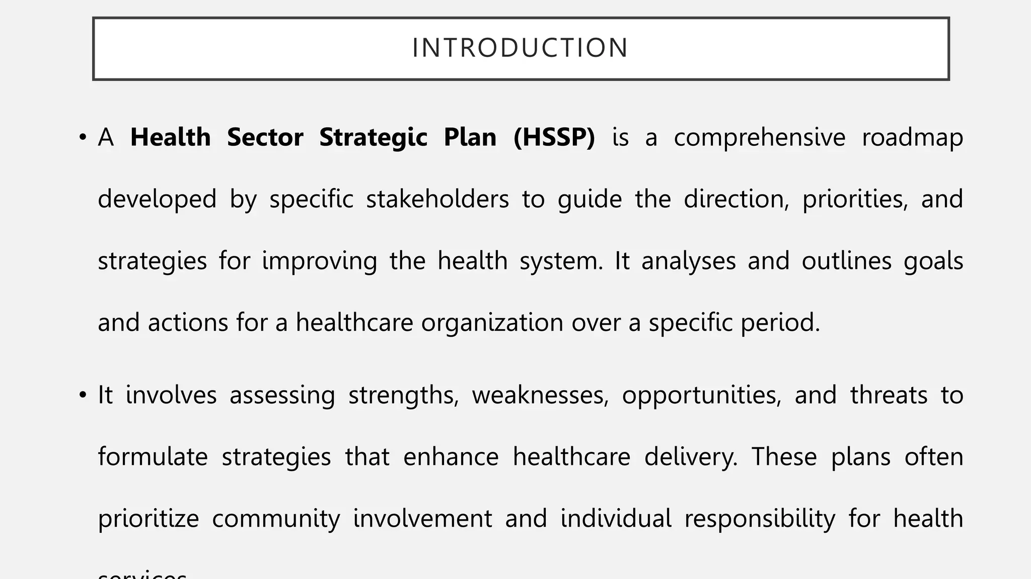 Health Sector Strategic Plan Assignment.pptx