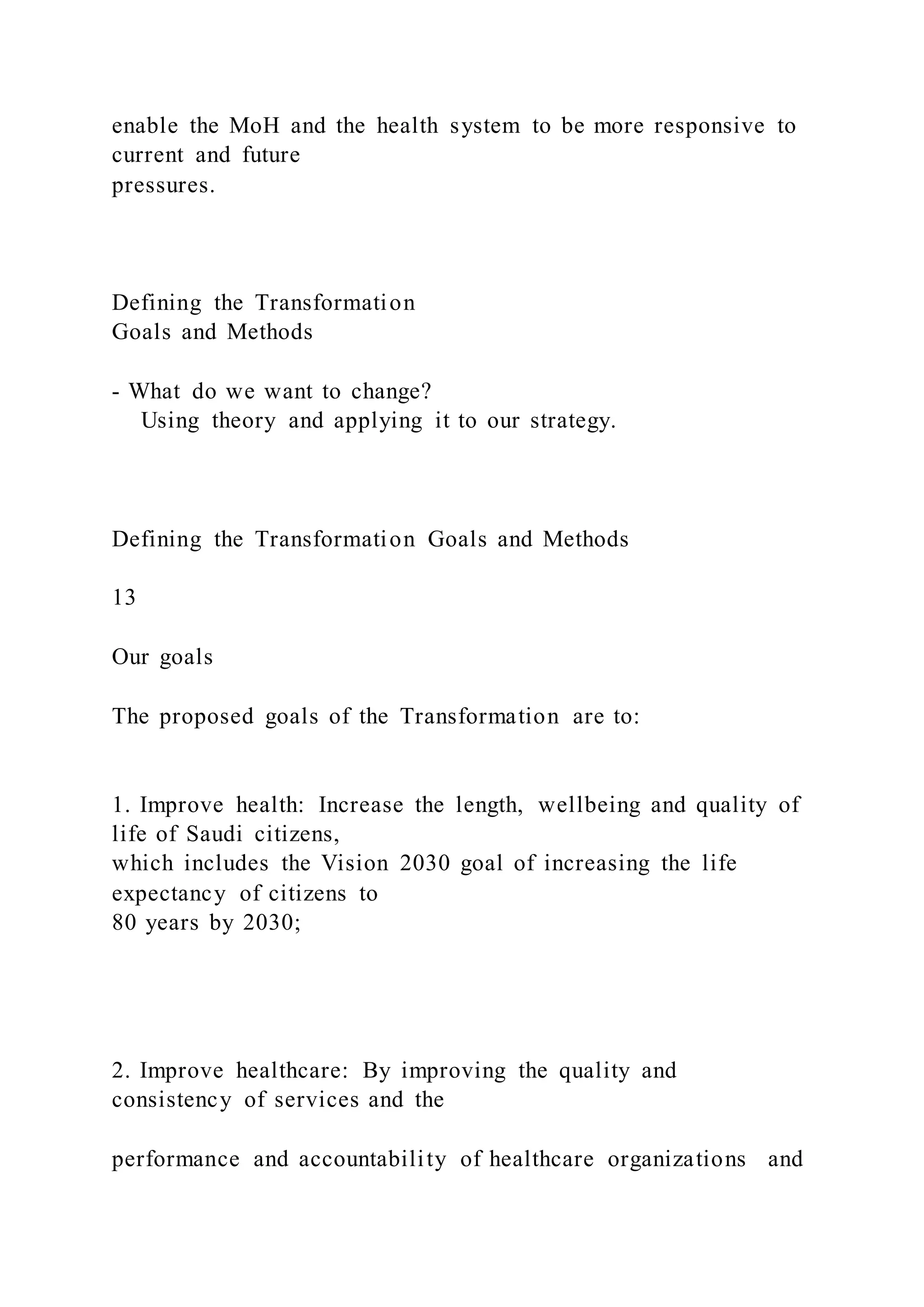 Health Sector Transformation StrategyV.3 | PDF