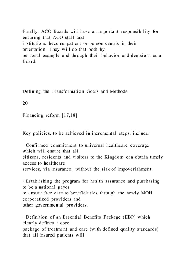 Health Sector Transformation StrategyV.3 | PDF