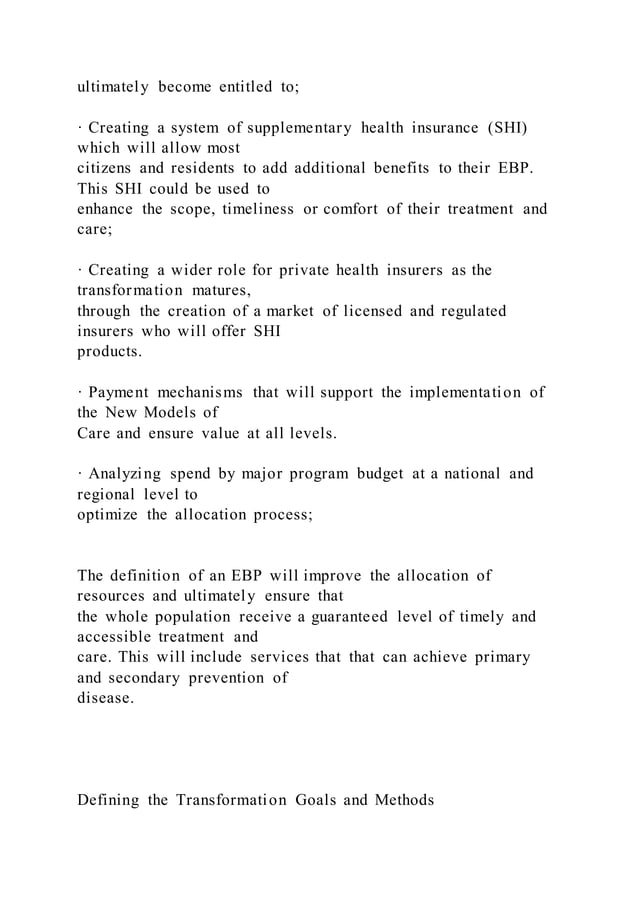 Health Sector Transformation StrategyV.3 | PDF